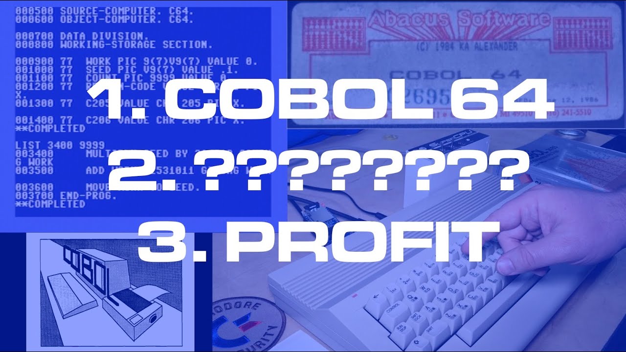 8-Bit Show And Tell - C64 COBOL For Fun And Profit - The Oasis BBS