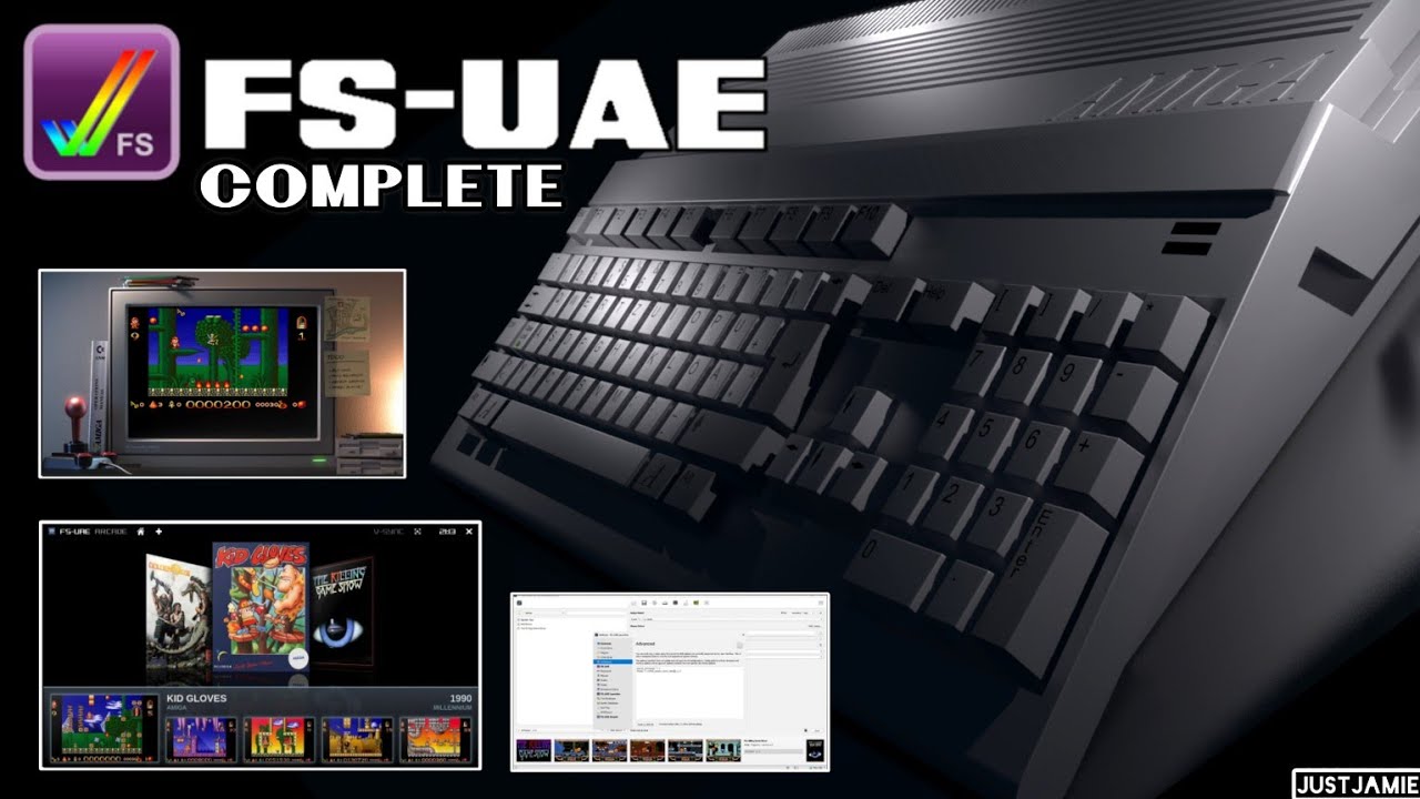 Just Jamie: Amiga FS-UAE Emulator COMPLETE Setup Guide 2024 - The Oasis BBS