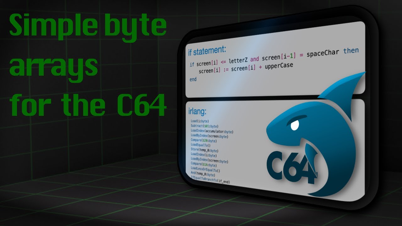 Compiling Simple Byte Arrays for the Commodore 64 - The Oasis BBS Compiling Simple Byte Arrays for the Commodore 64 - The Oasis BBS