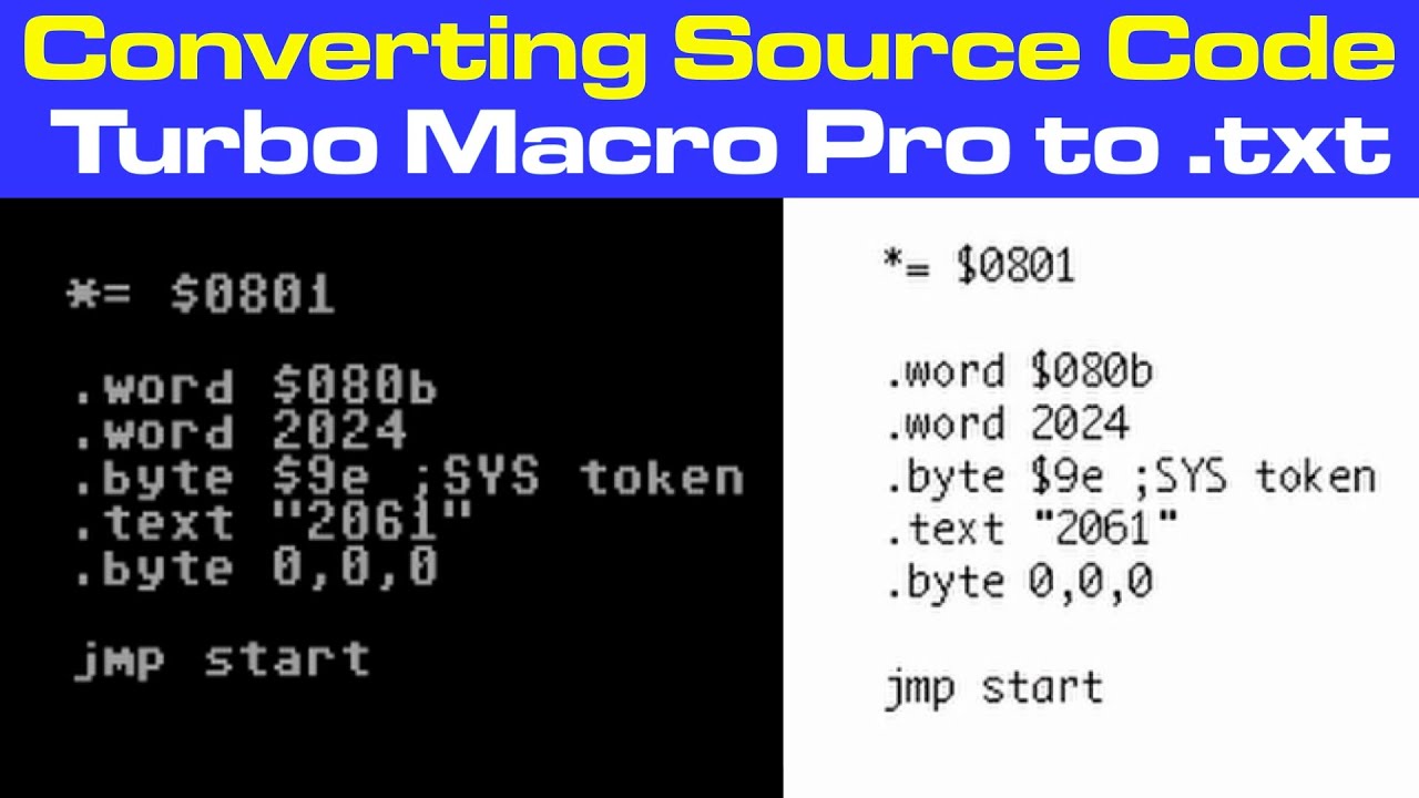 Converting Turbo Macro Pro Files - The Oasis BBS